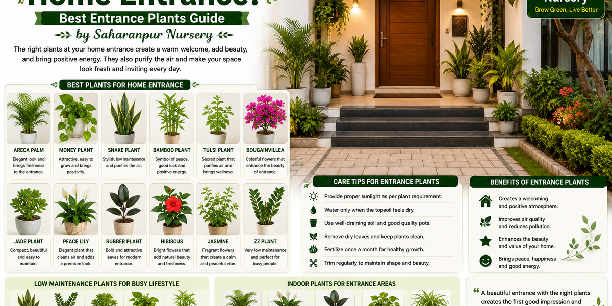 Which Plant Is Good for Home Entrance? | Best Entrance Plants Guide by ...